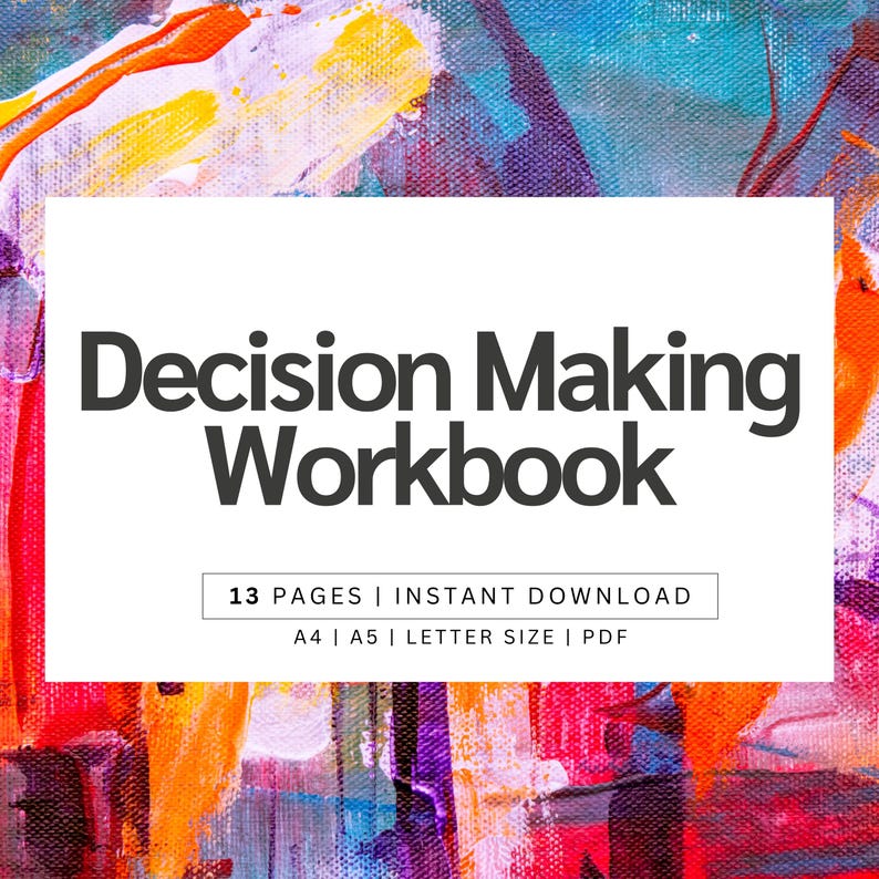 Decision Making Worksheets | Problem-solving Journal, Decision Aid ...