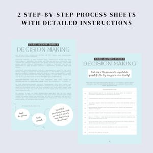 Decision Making Worksheets | Problem-solving Journal, Decision Aid ...