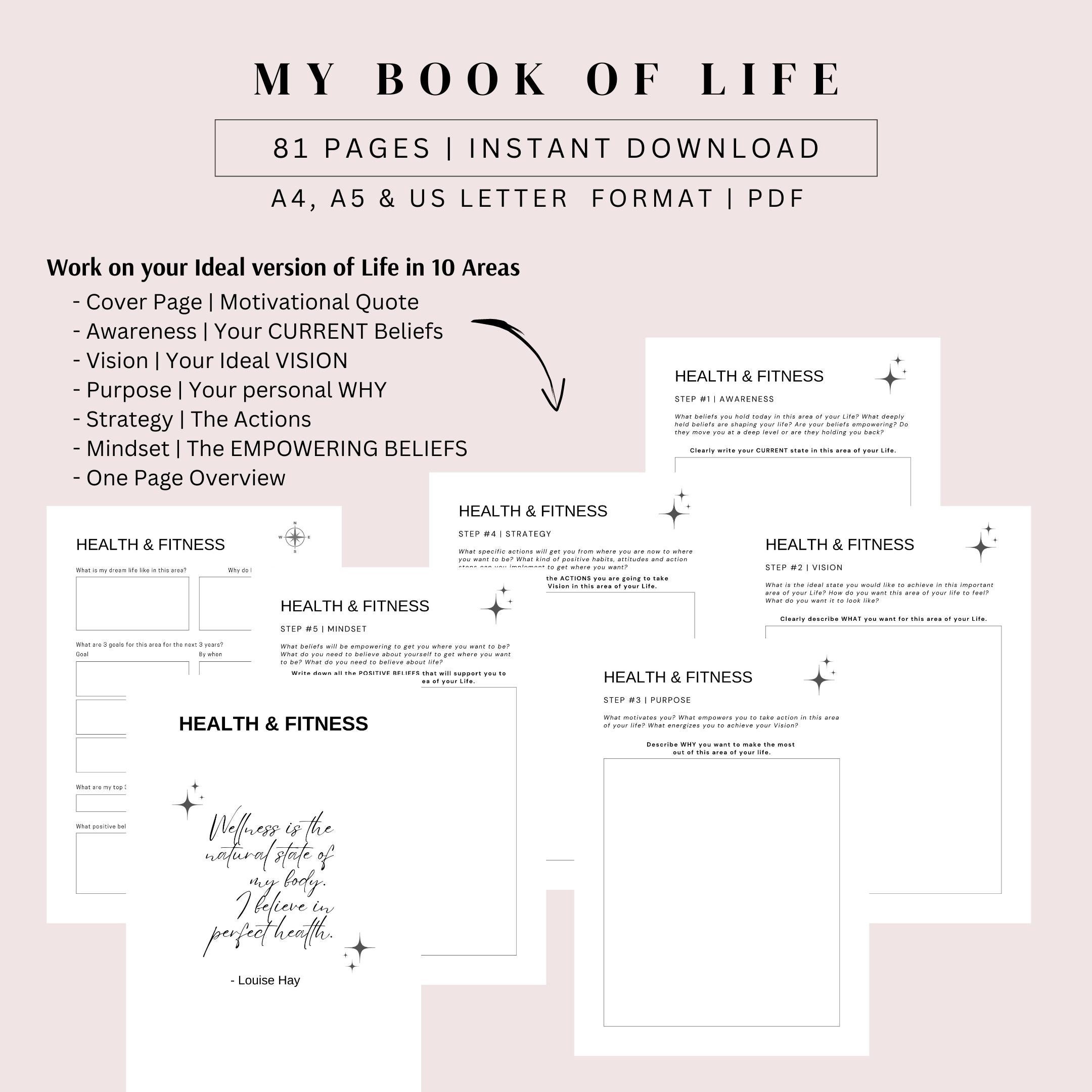 My Book of Life, Create Your Life Blueprint, Vision, Purpose, Strategy ...