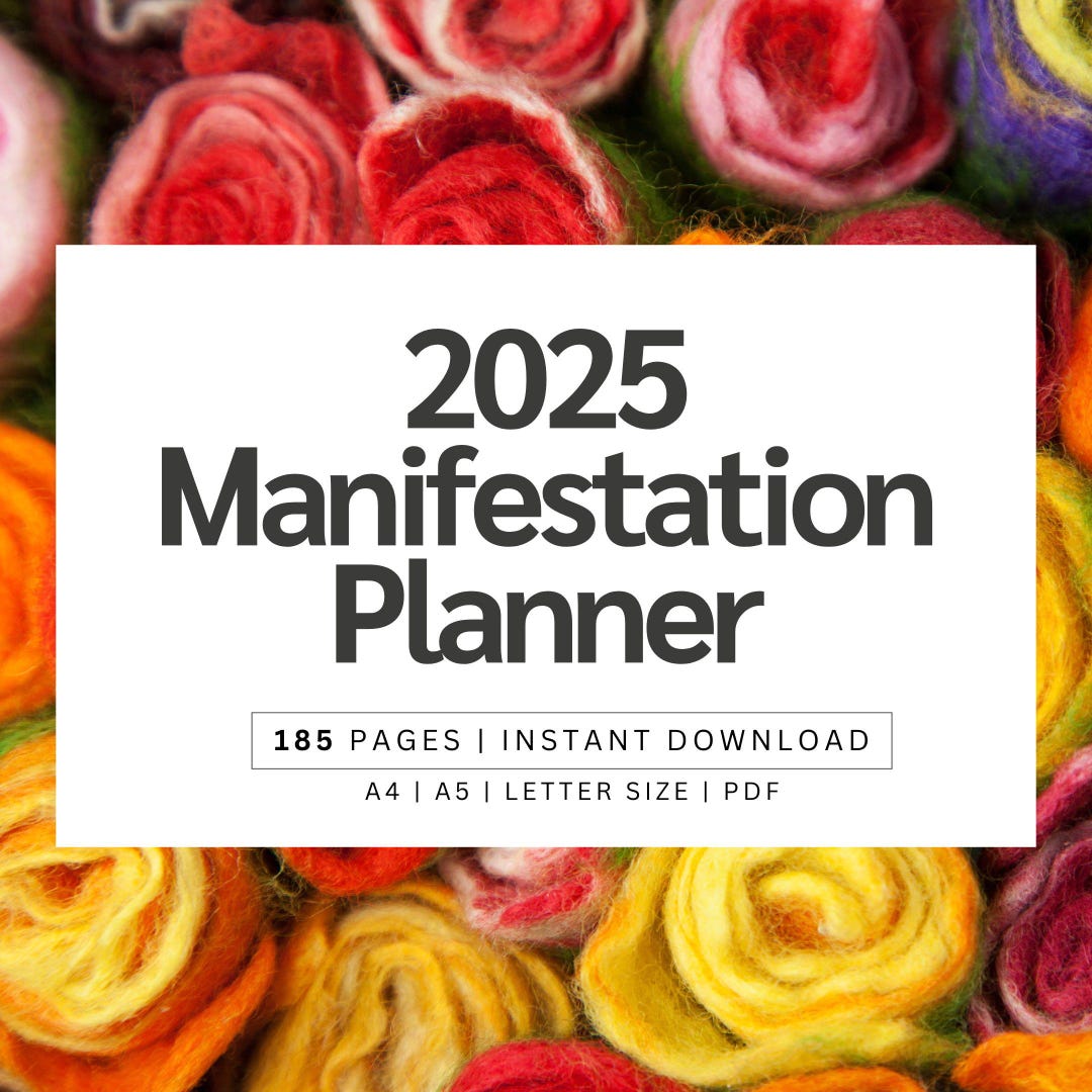 2025 Manifestation Journal, Dream Manifestation Planner, Gratitude ...