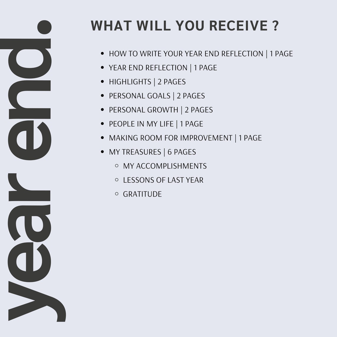 2023 Year End Review, Printable Reflection Journal PDF, Year-end ...