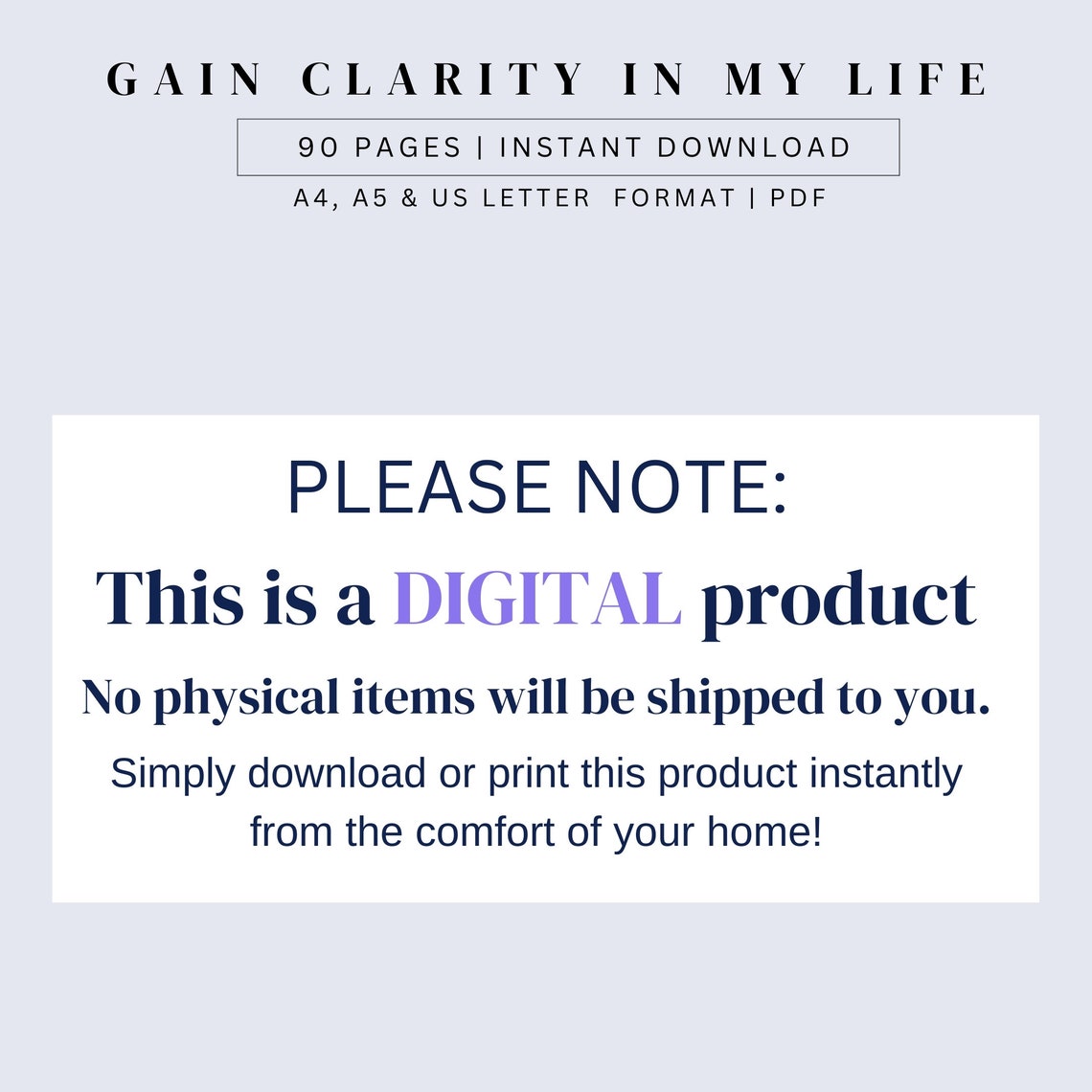 Clarity in Life Workbook, Self-development Worksheets, Core Values ...