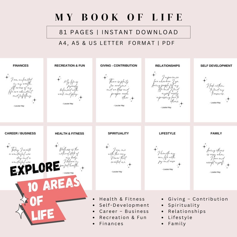 My Book of Life, Create Your Life Blueprint, Vision, Purpose, Strategy ...