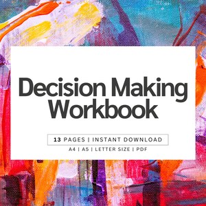 Decision Making Worksheets, Problem Solving Template, Decision Aid ...