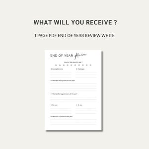 2023 Year End Review, Printable Reflection PDF, Year-end Evaluation ...
