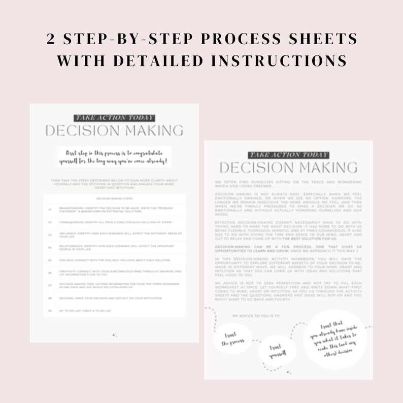 Decision Making Worksheets | Problem-solving Journal, Decision Aid ...