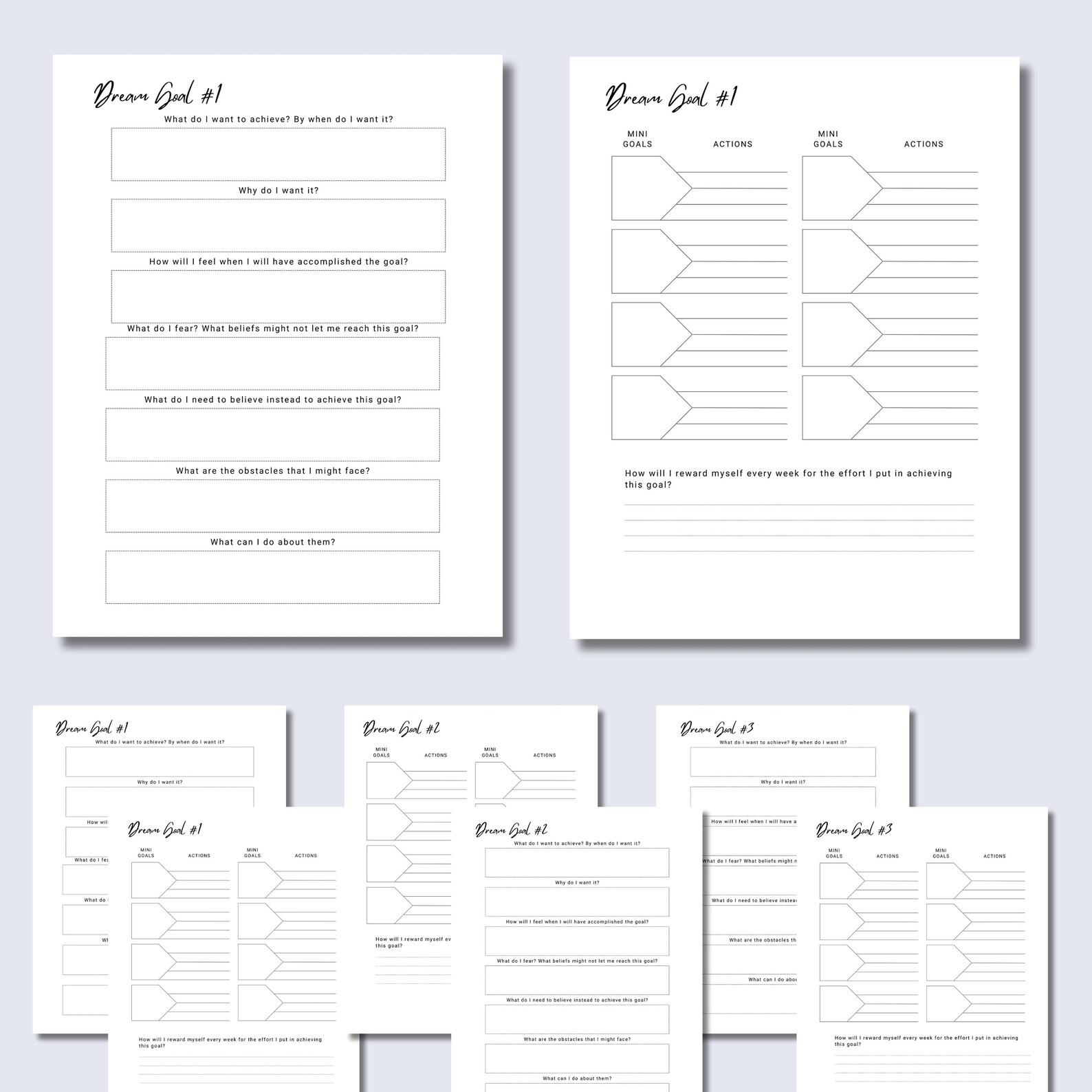 2023 Year End Reflection & 2024 New Year's Resolution Kit, Resolutions ...