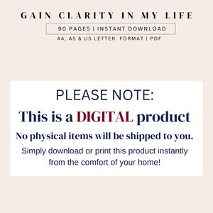 Clarity in Life Workbook | Self-development Journal, Core Values, Wheel ...