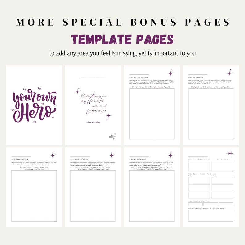 Life Blueprint, Personal Life Map, Book of Life, Vision, Purpose ...