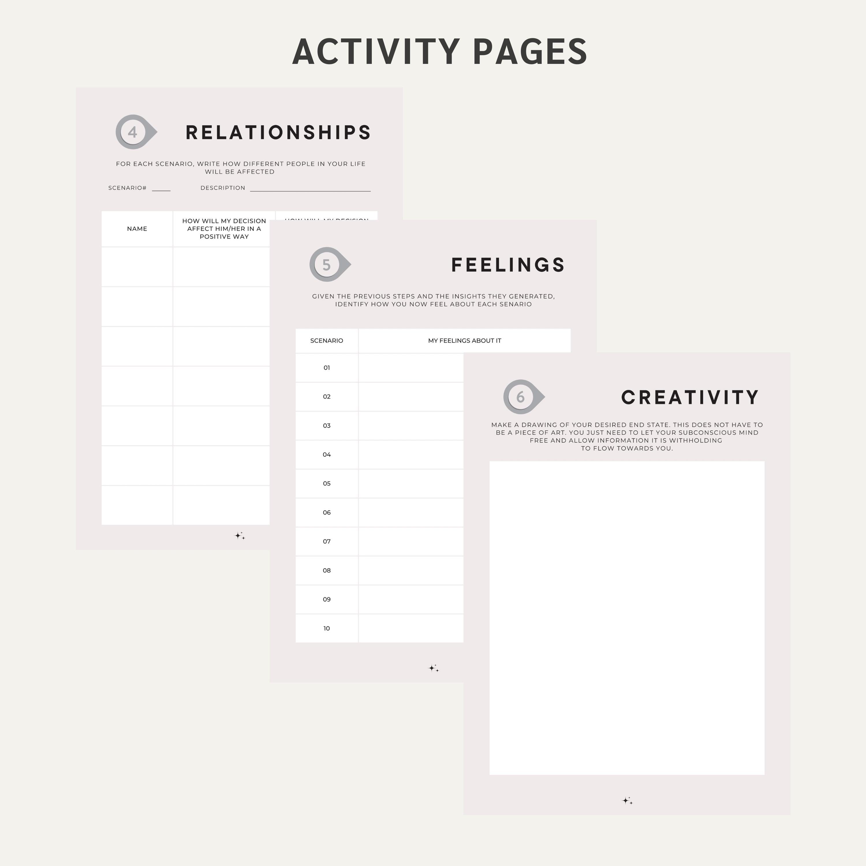 Decision Making Worksheets | Problem-solving Journal, Decision Aid ...