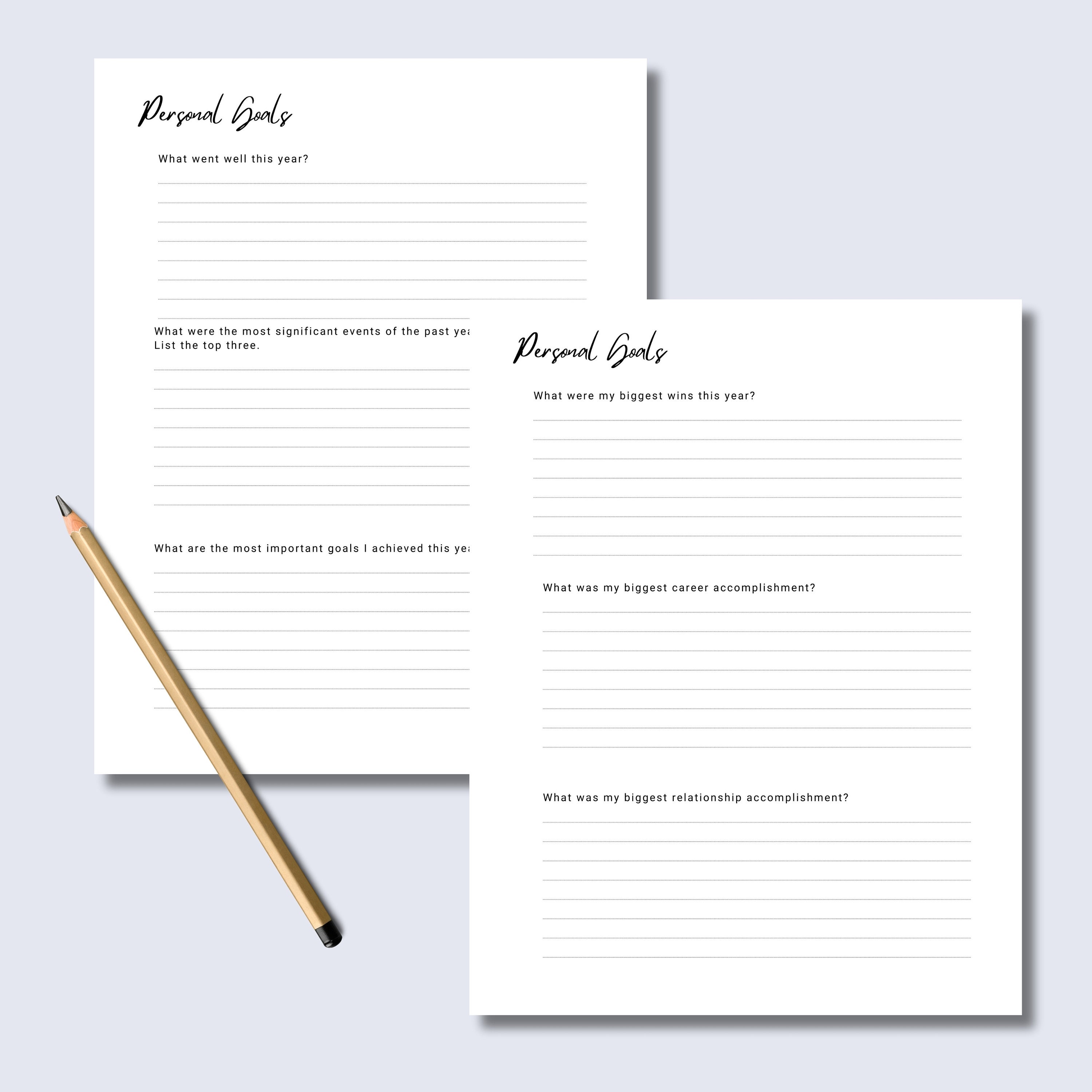 2023 Year End Review, Printable Reflection Journal PDF, Year-end ...