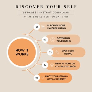 Self Discovery Workbook | Know Yourself, Personality Exploration ...