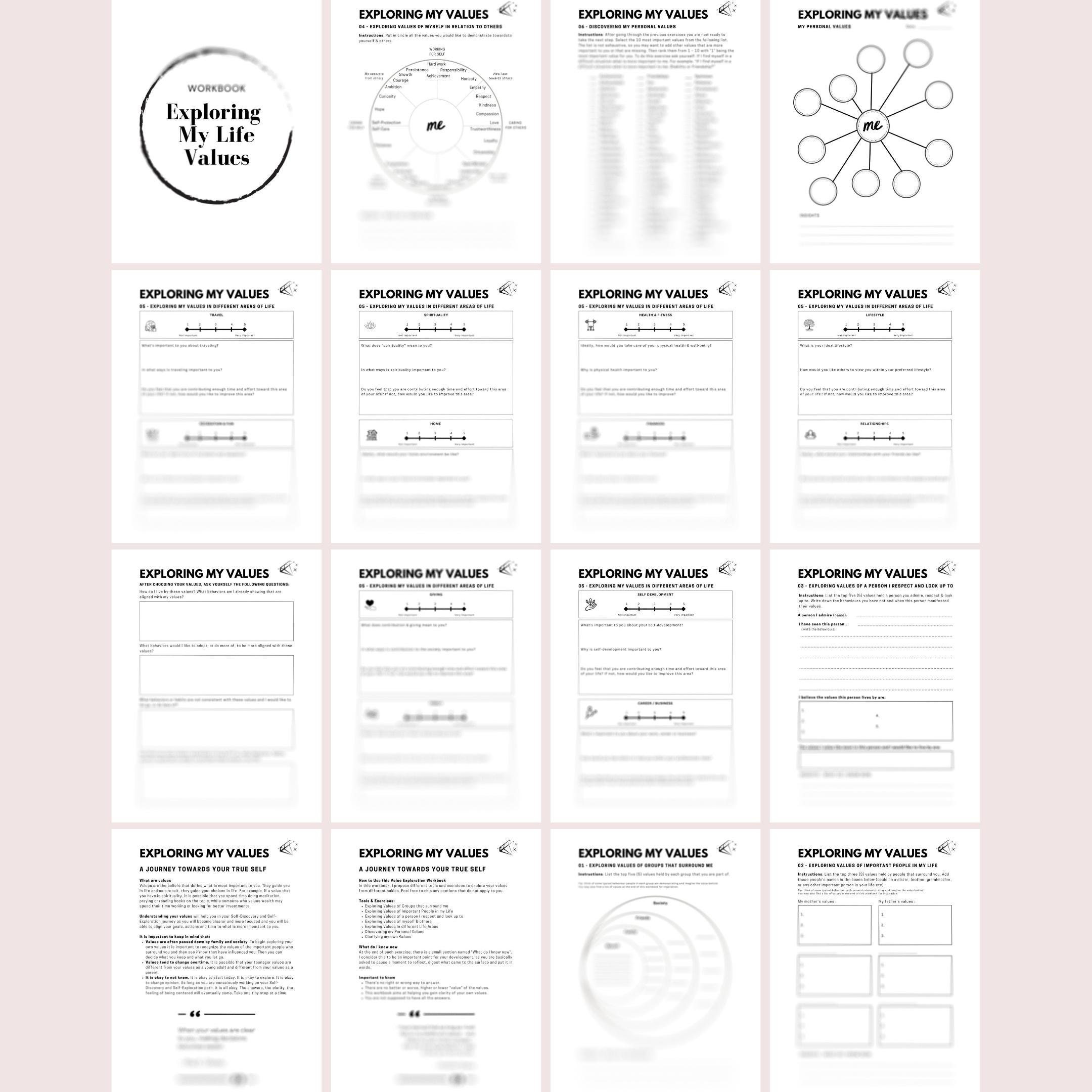 Discover Your Core Values Workbook Identify Life Values - Etsy Australia Discover Your Core Values Workbook Identify Life Values - Etsy Australia