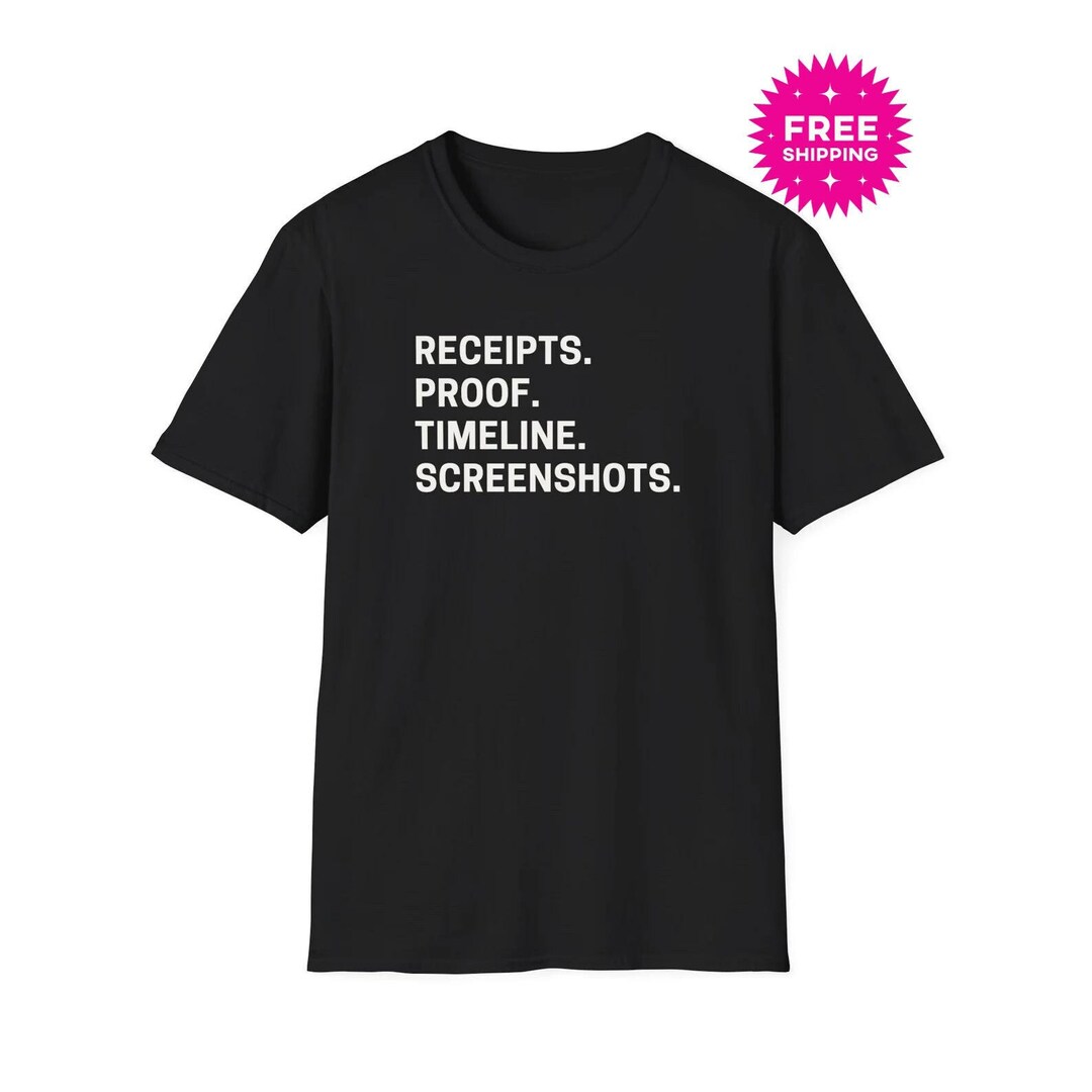 Receipts Proof Timeline Screenshots - T-shirt, the Real Housewives of ...