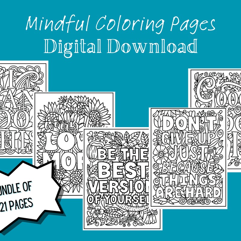 Mindfulness Drawing Page - Etsy UK