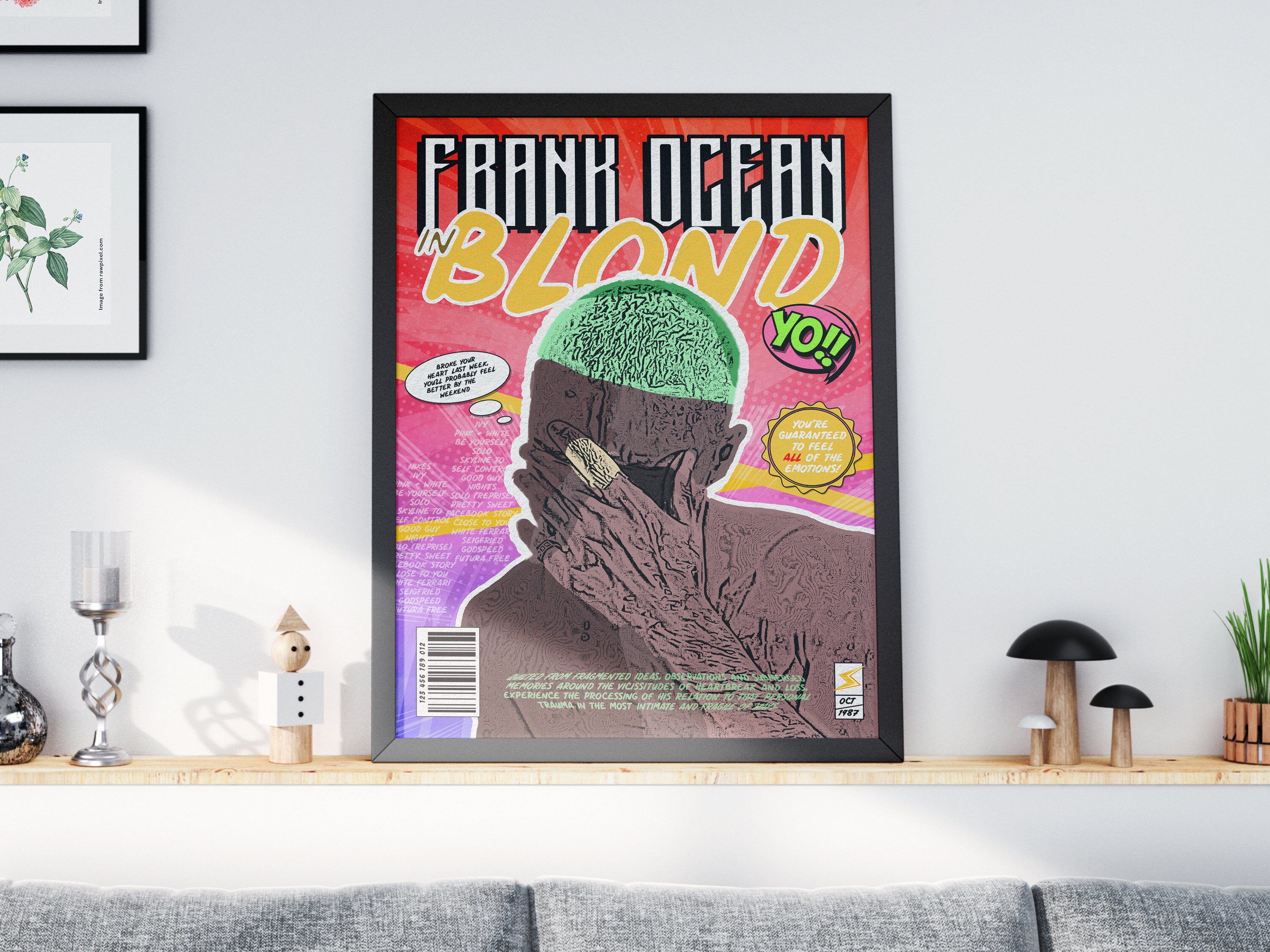Frank Ocean Rap Poster, Music Poster, Hip Hop Art, Album Poster sold by ...