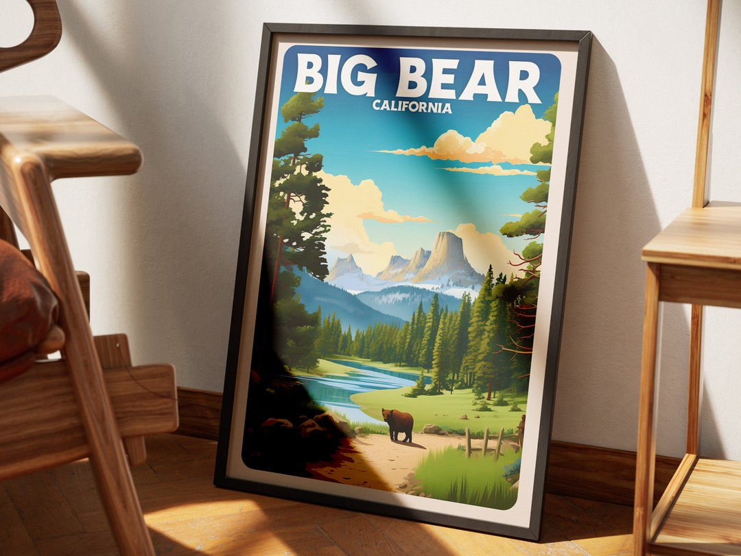 Big Bear, California Print California Travel Poster California Poster ...