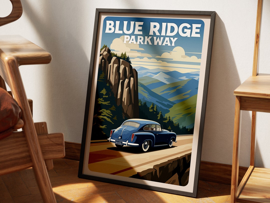 Blue Ridge Parkway Print Parkway Road Travel Poster - Etsy