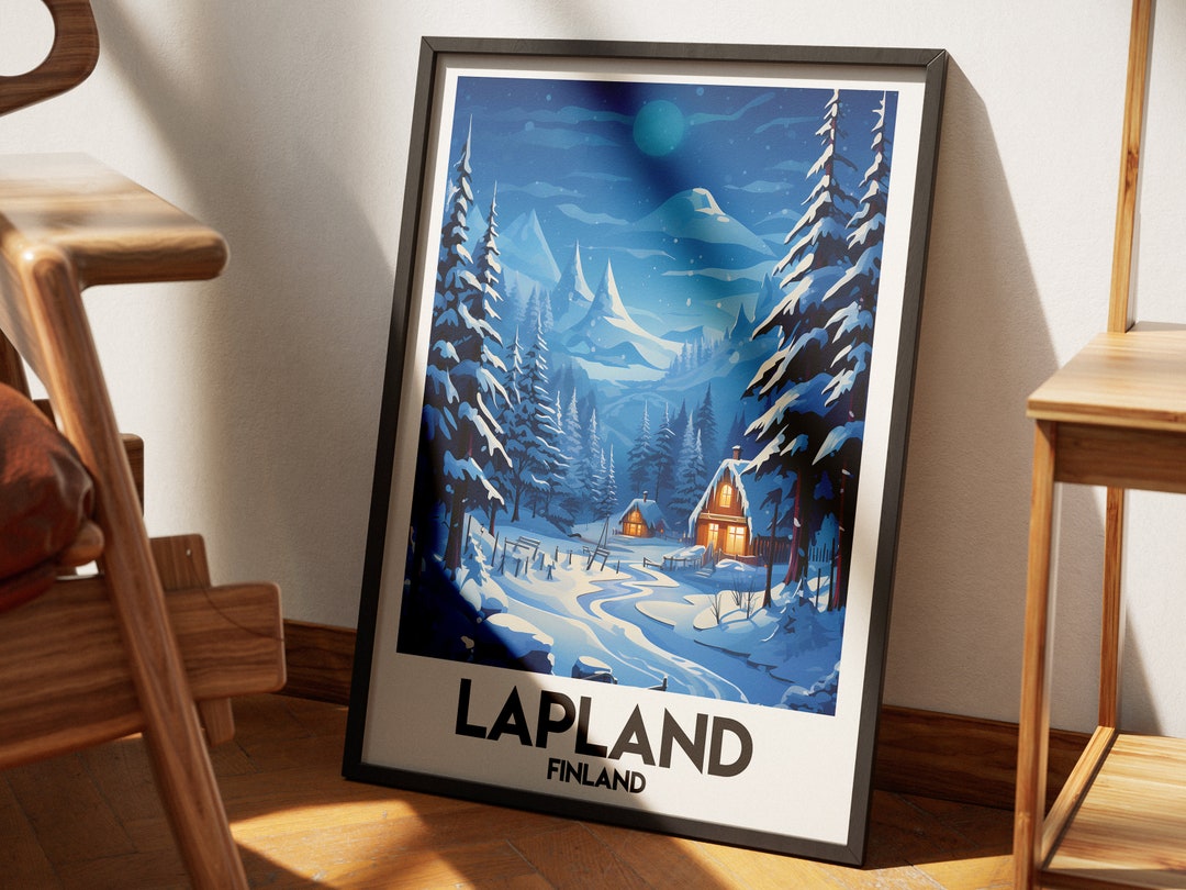 Lapland, Finand Print Finand Travel Poster Finand Home Decor Finand ...