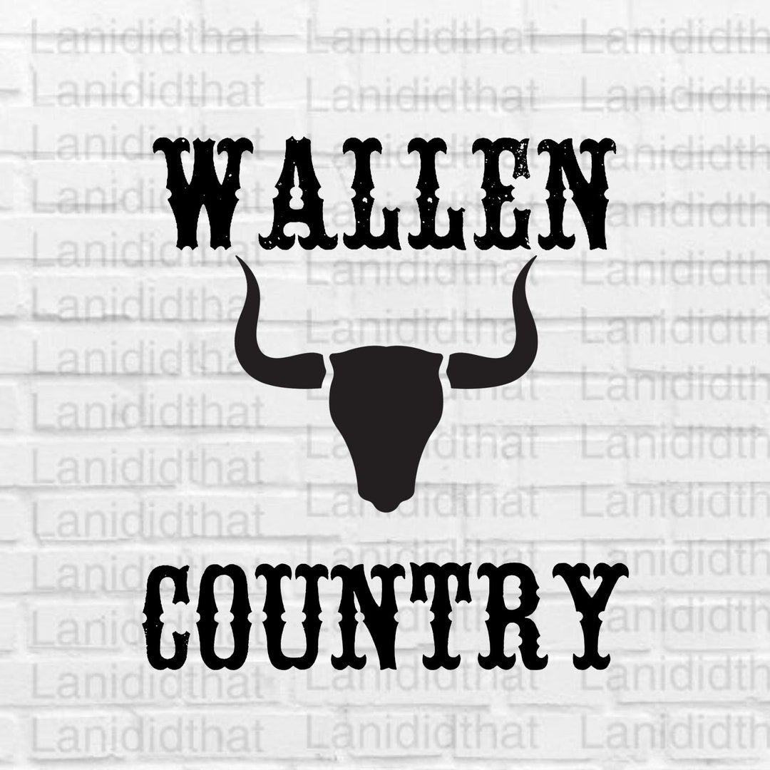 Morgan Wallen Bull Skull PNG, Wallen Bull Skull Distressed PNG Svg ...