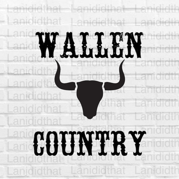 Morgan Wallen Bull Skull Svg - Etsy