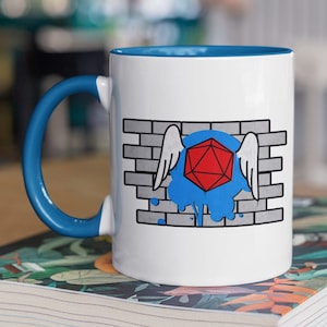 Graffiti D20 Winged Dice Street Art Mug | Dungeons and Dragons | Dnd ...