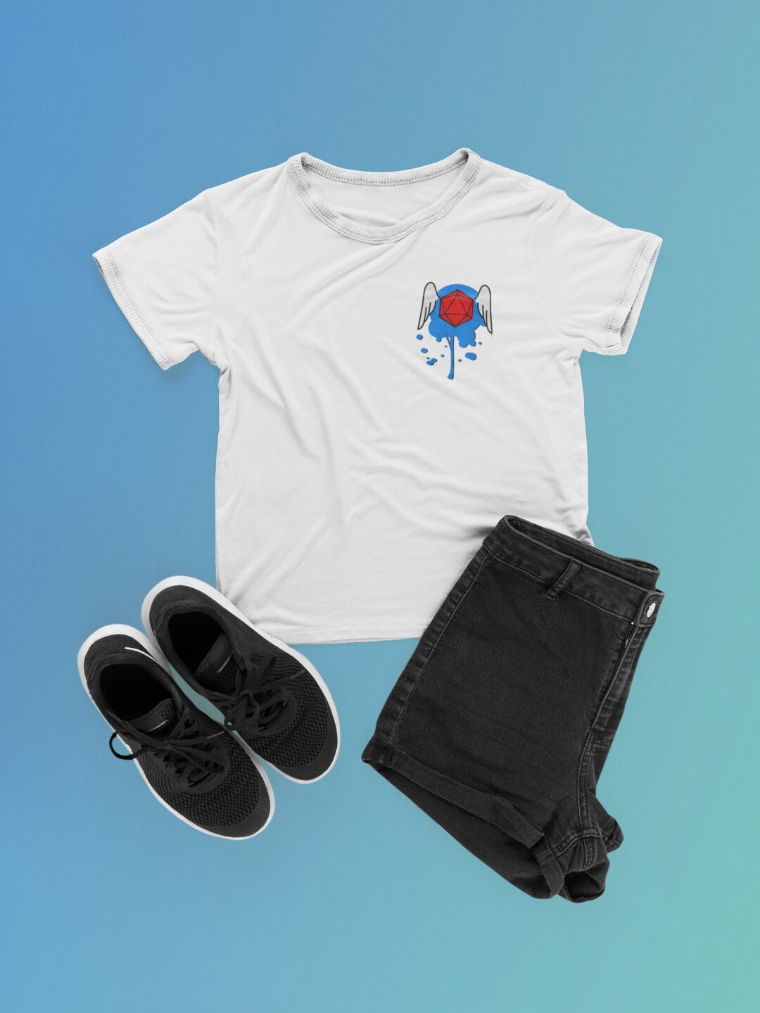 Graffiti D20 Winged Dice Street Art Shirt | Dungeons and Dragons | Dnd ...