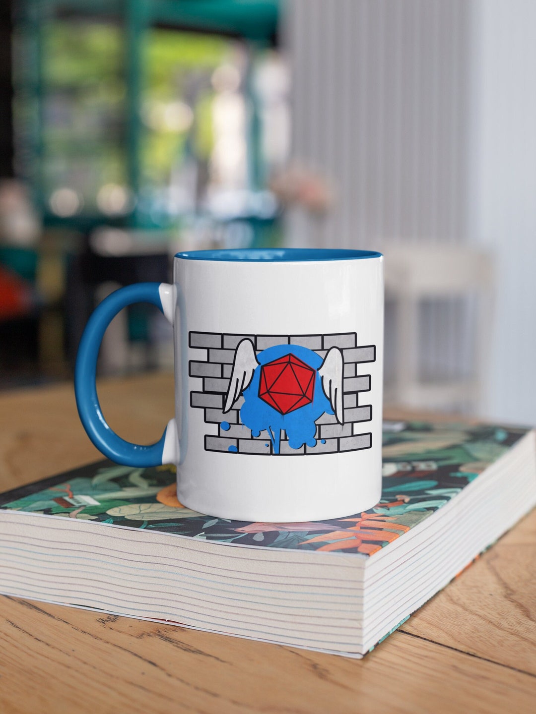 Graffiti D20 Winged Dice Street Art Mug | Dungeons and Dragons | Dnd ...