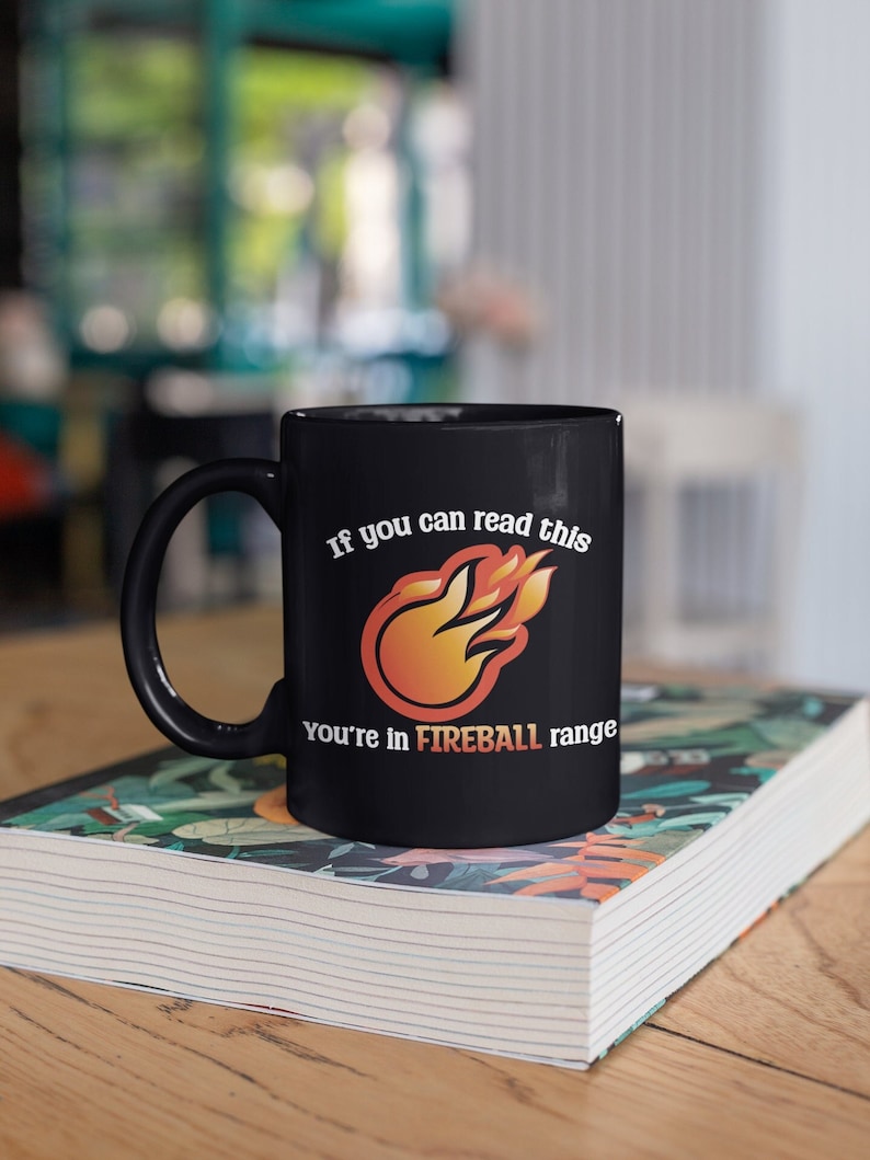 Fireball Range Wizard Mug | Dungeons and Dragons | Dnd | 11oz Coffee Cup - Etsy