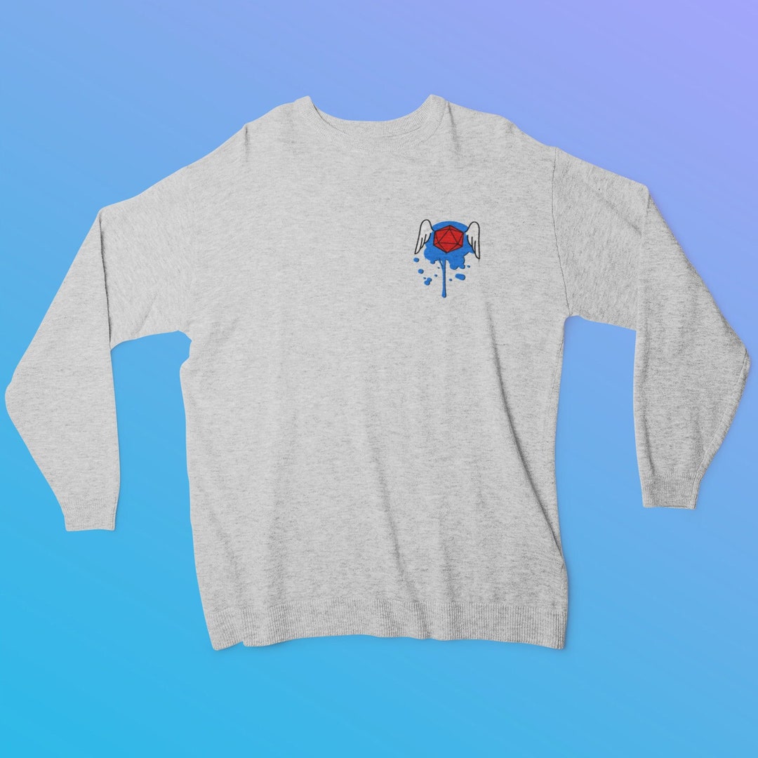 Graffiti D20 Winged Dice Street Art Sweatshirt | Dungeons and Dragons ...