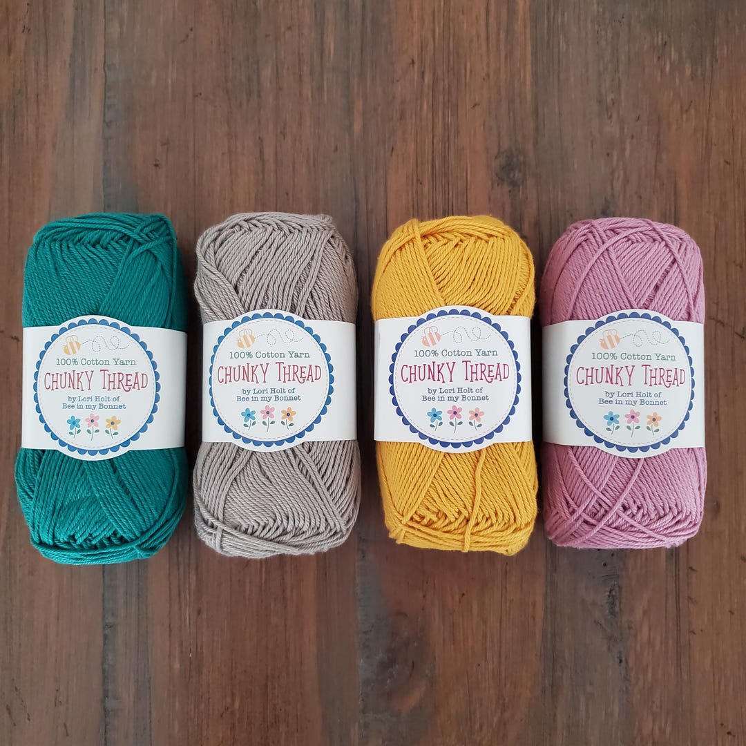 Lori Holt's Chunky Thread - 4 Colorways - Jade • Riley Gray • Honey ...