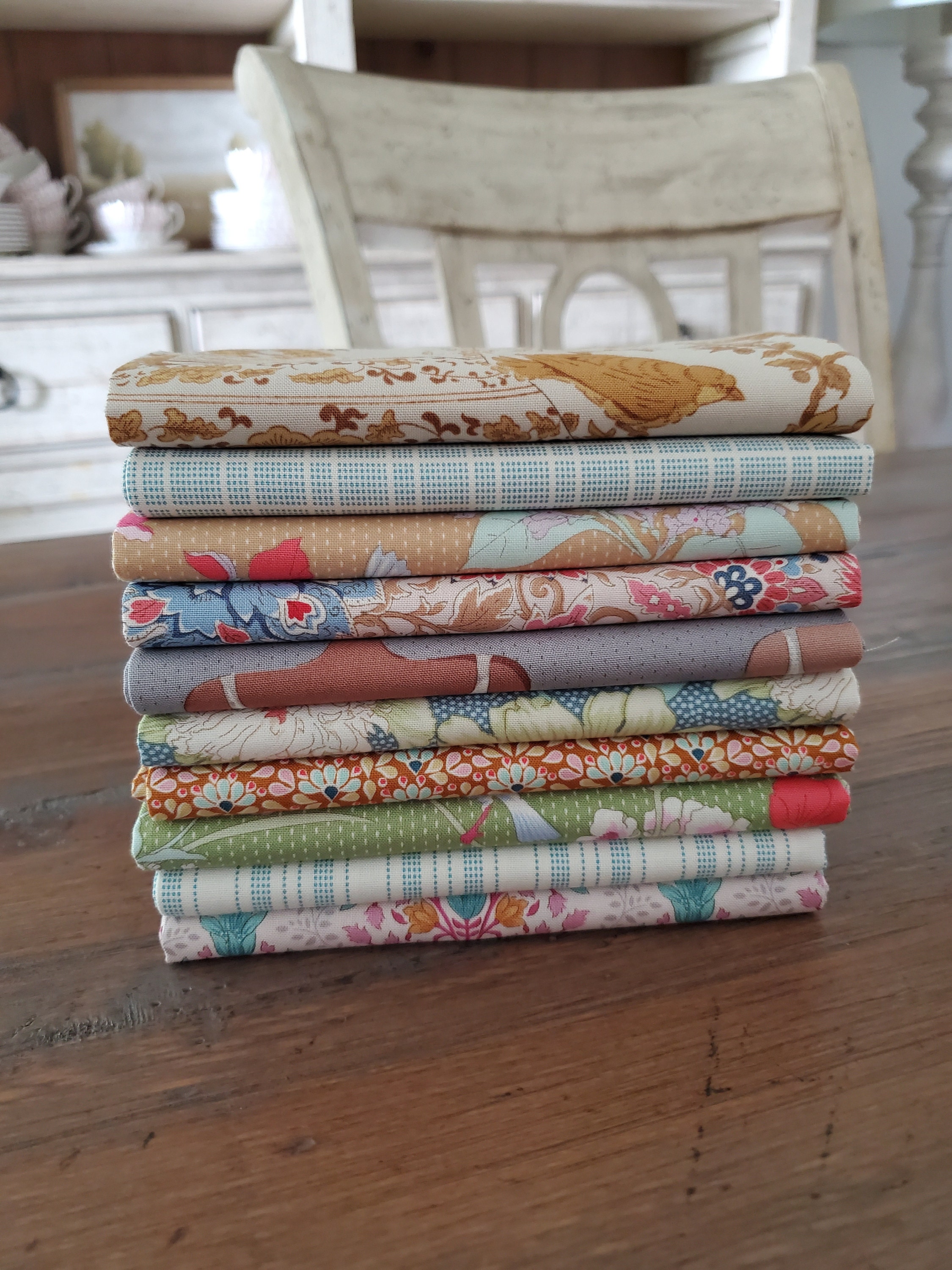 Tilda Scrap Bundle - Fatquarter Bundle - Teal/green/yellow - by Tone ...
