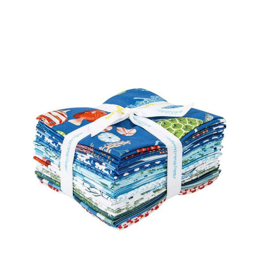 Free as the Ocean Fat Quarter Bundle - 15 Pieces - by Lisa Audit ...