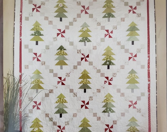 Peppermint Pines Quilt Pattern - by Erica Arndt - Erica Made Designs - Paper Pattern - Etsy