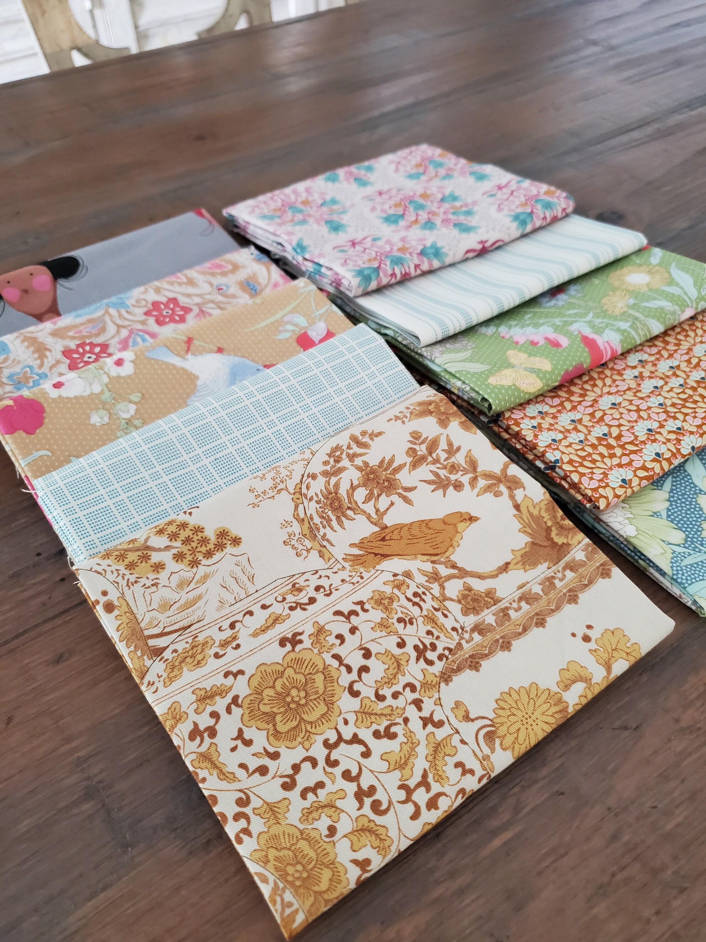 Tilda Scrap Bundle - Fatquarter Bundle - Teal/green/yellow - by Tone ...