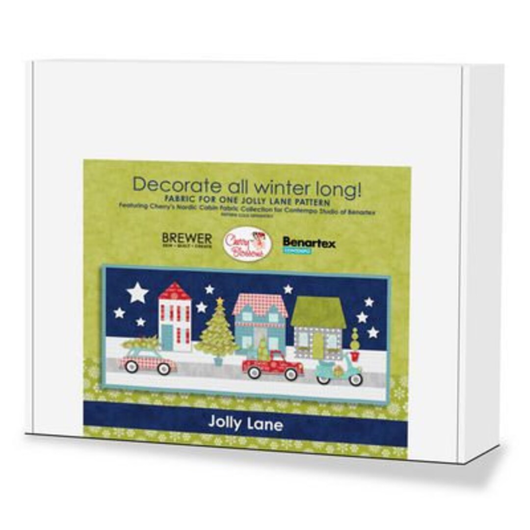 Jolly Lane Fabric Kit - by Cherry Blossoms - Pattern is Not Included ...