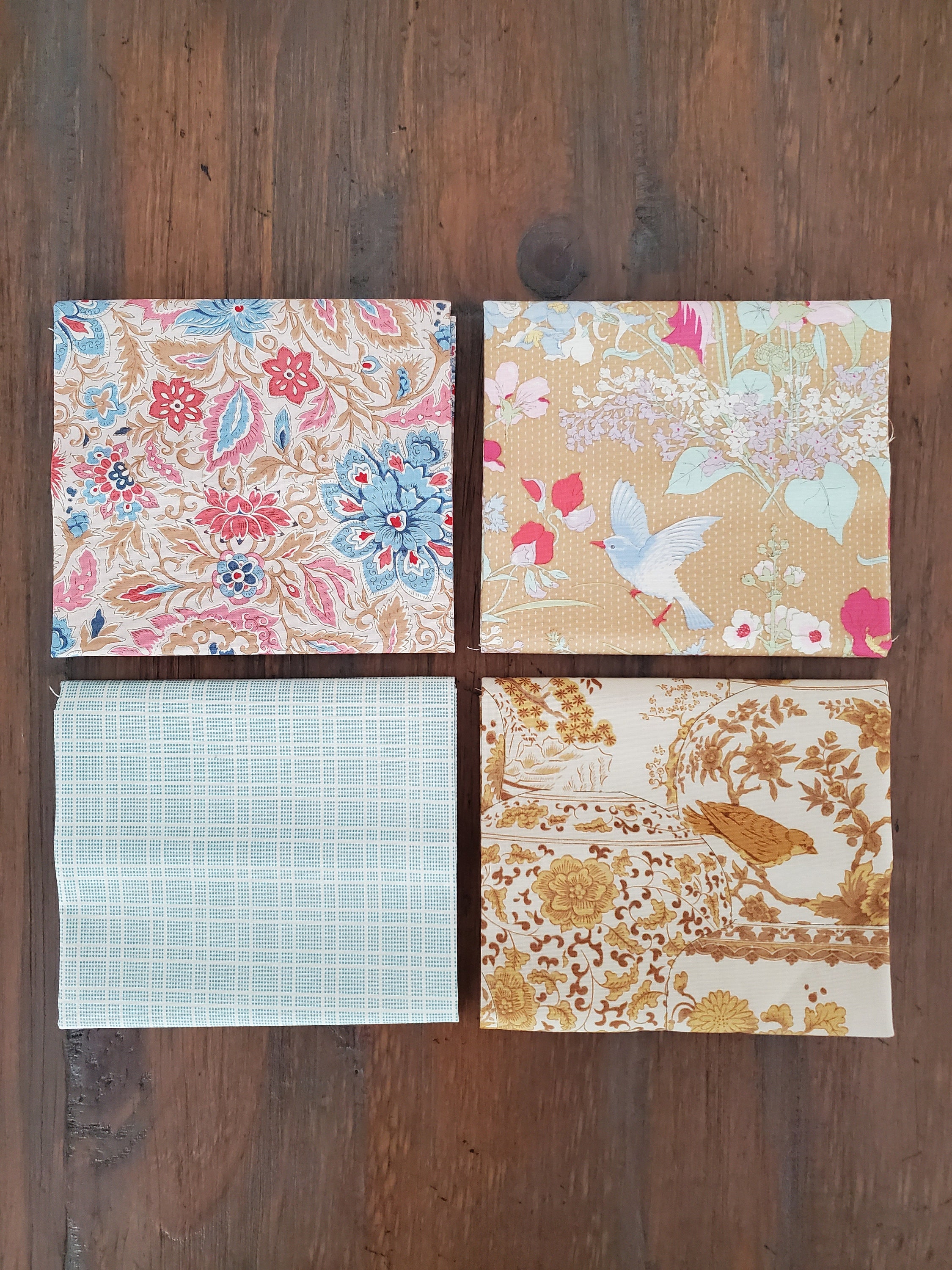 Tilda Scrap Bundle - Fatquarter Bundle - Teal/green/yellow - by Tone ...