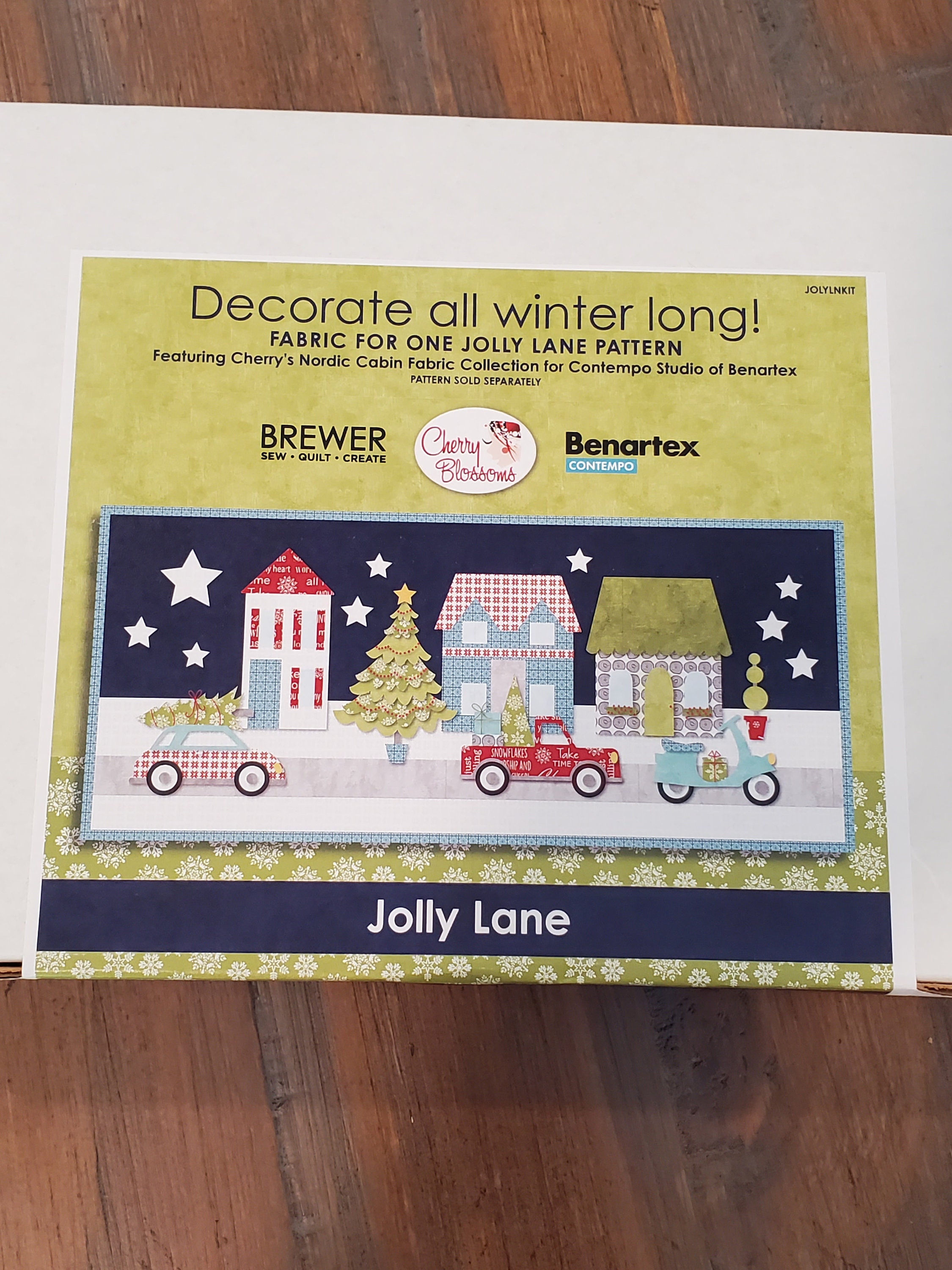 Jolly Lane Fabric Kit by Cherry Blossoms - Etsy