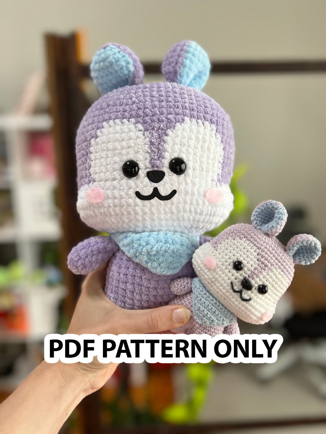 Pattern Only BTS Mang Without Mask BT21 Crochet Jhope - Etsy