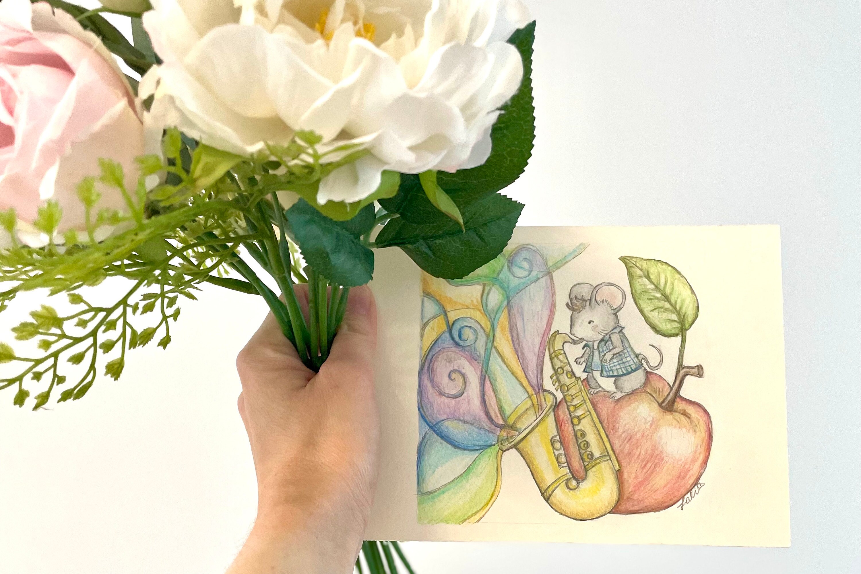 Mouse With Saxophone, Digital Download, TIFF PNG PDF, Laliart, Instant ...