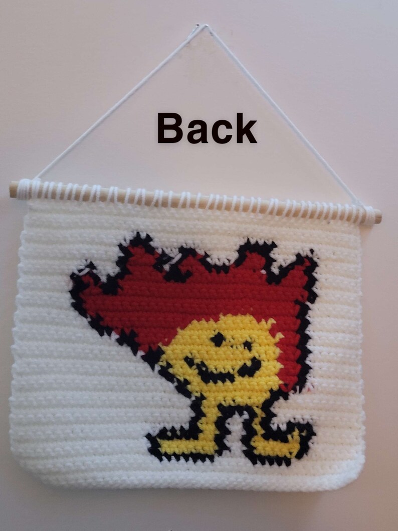 Fireman / the Jerm (jerma985) Crochet Wall Tapestry - Etsy