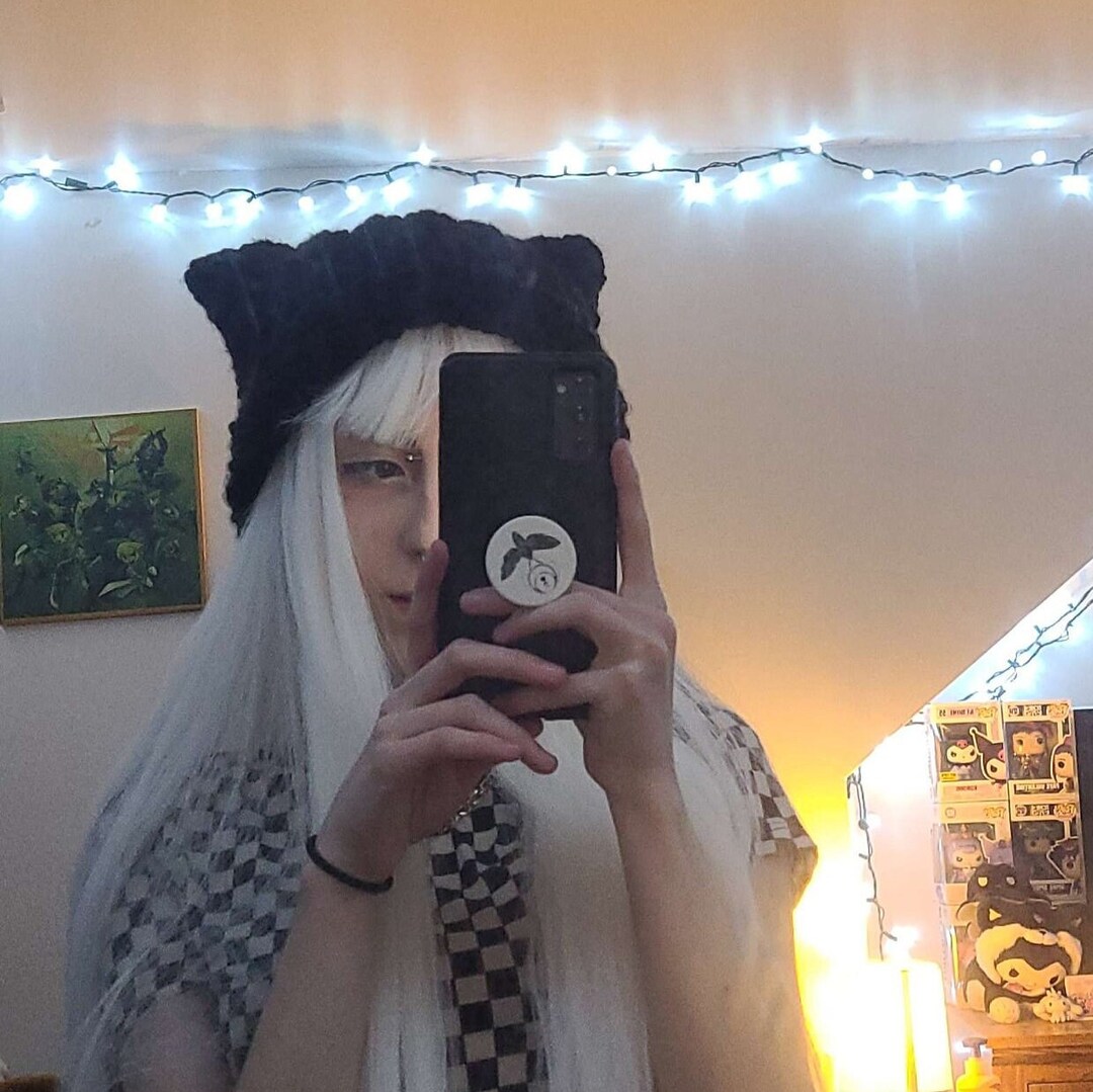 Cat Ear Box Beanie (solid Color) - Etsy