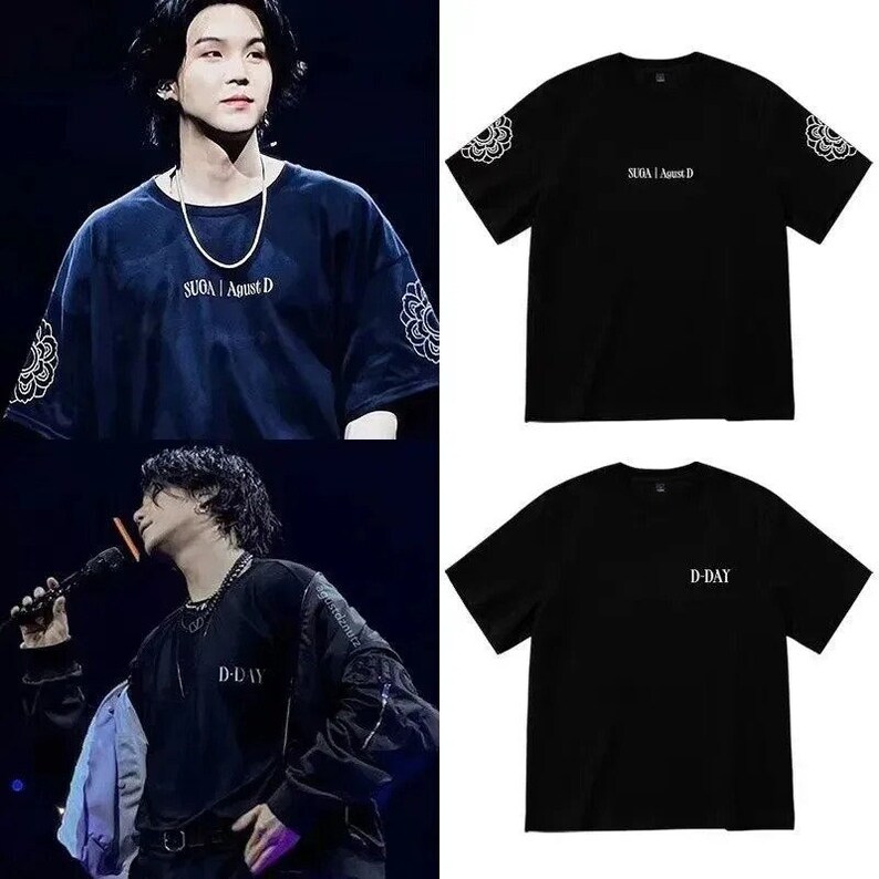 Bts Suga Shirt Agust D World Tour T-shirt Yoongi T-shirt Agust D D Day ...