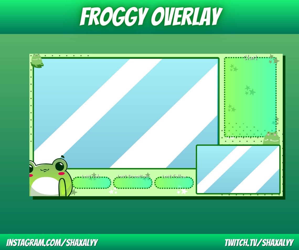 Froggy Overlay for Stream - Etsy