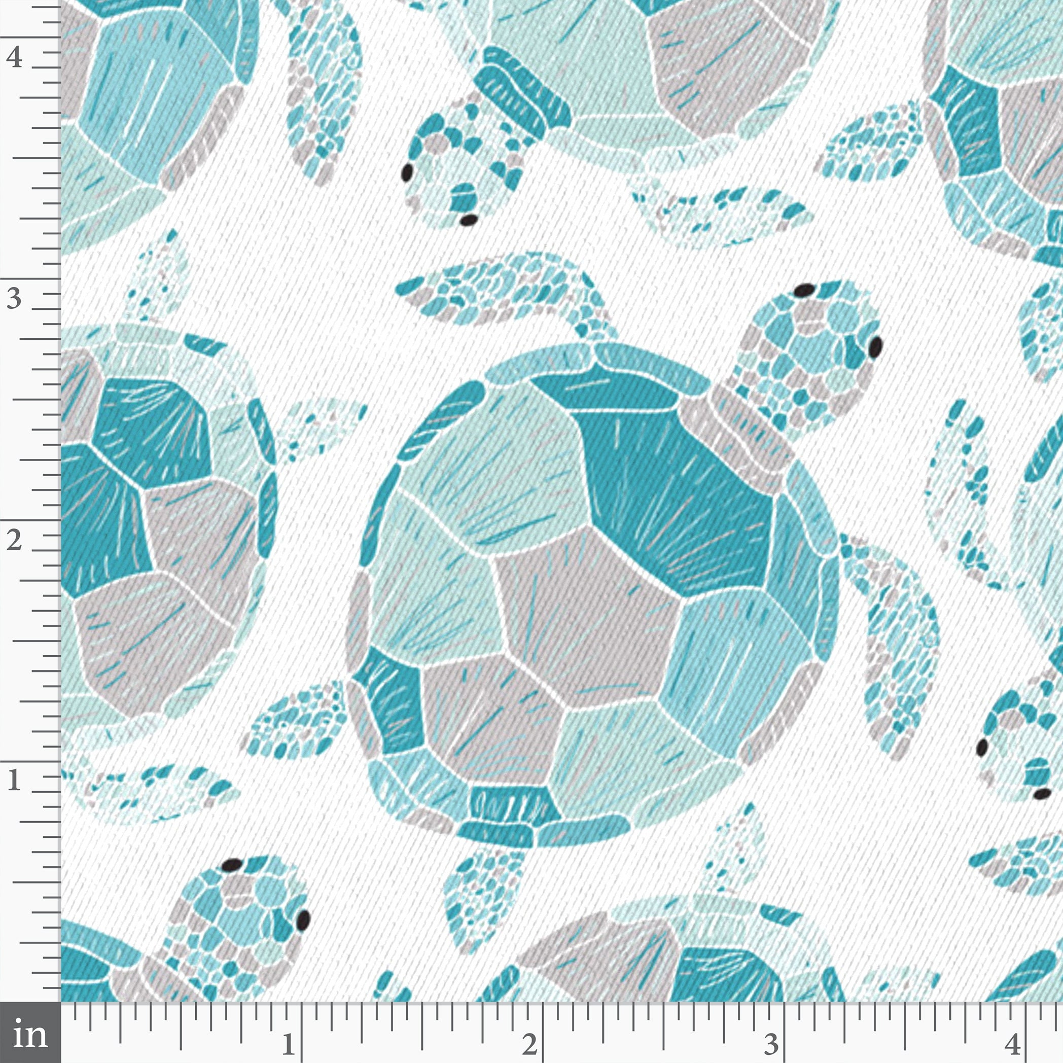 Sea Turtles Cotton Fabric by the Yard Extra-wide Wildlife - Etsy