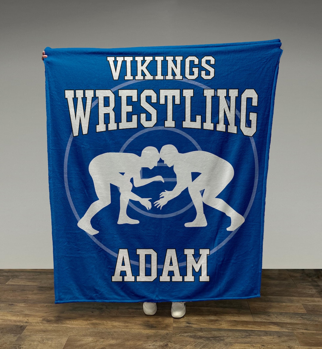Custom Wrestling Blanket, Custom Name Blanket, Wrestling Blanket ...