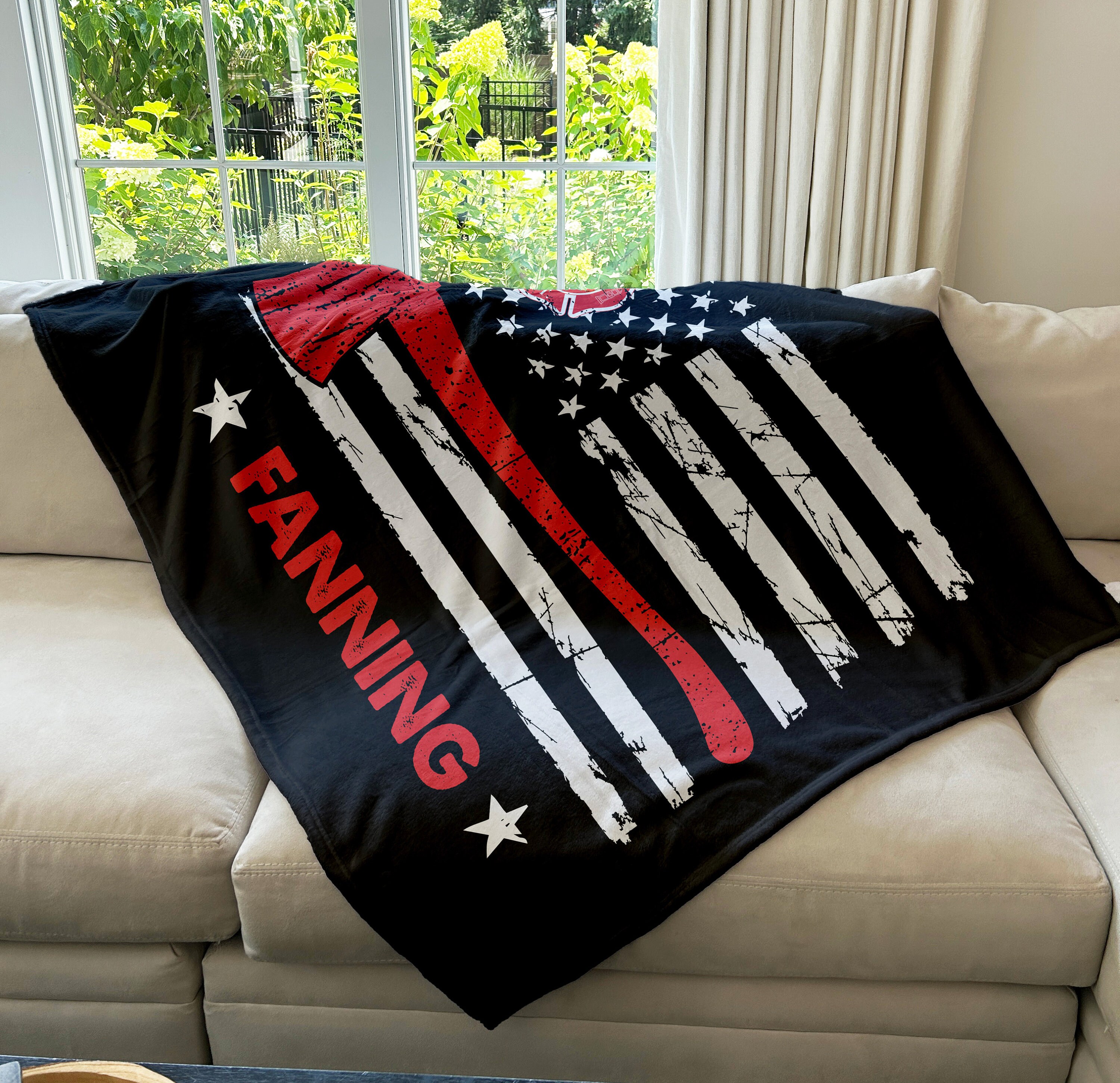 Custom First Responder Fleece Blanket: Personalized Firefighter Gift - Etsy