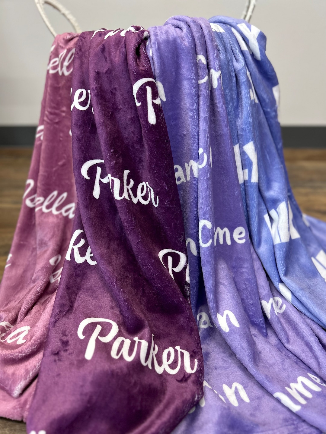 Personalized Name Blanket for Kids, Custom Throw Blanket W/ Name ...