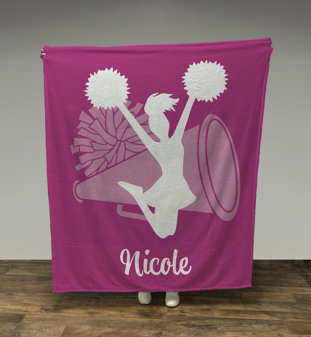 Custom Cheerleading Blanket: Personalized Minky Fleece Team Gift - Etsy