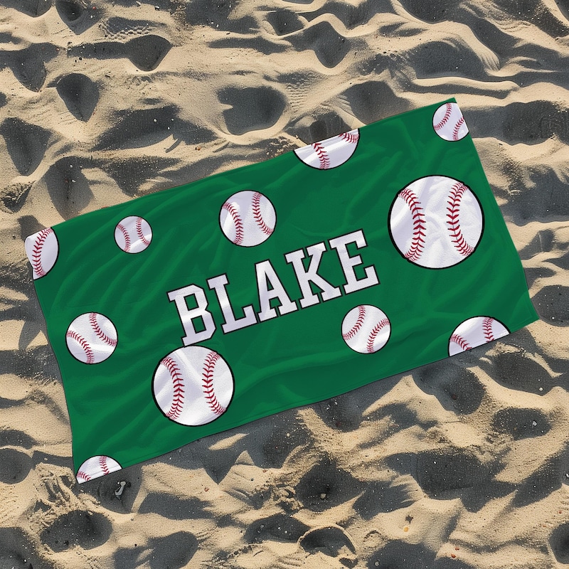Personalized Beach Towel With Logo - Etsy